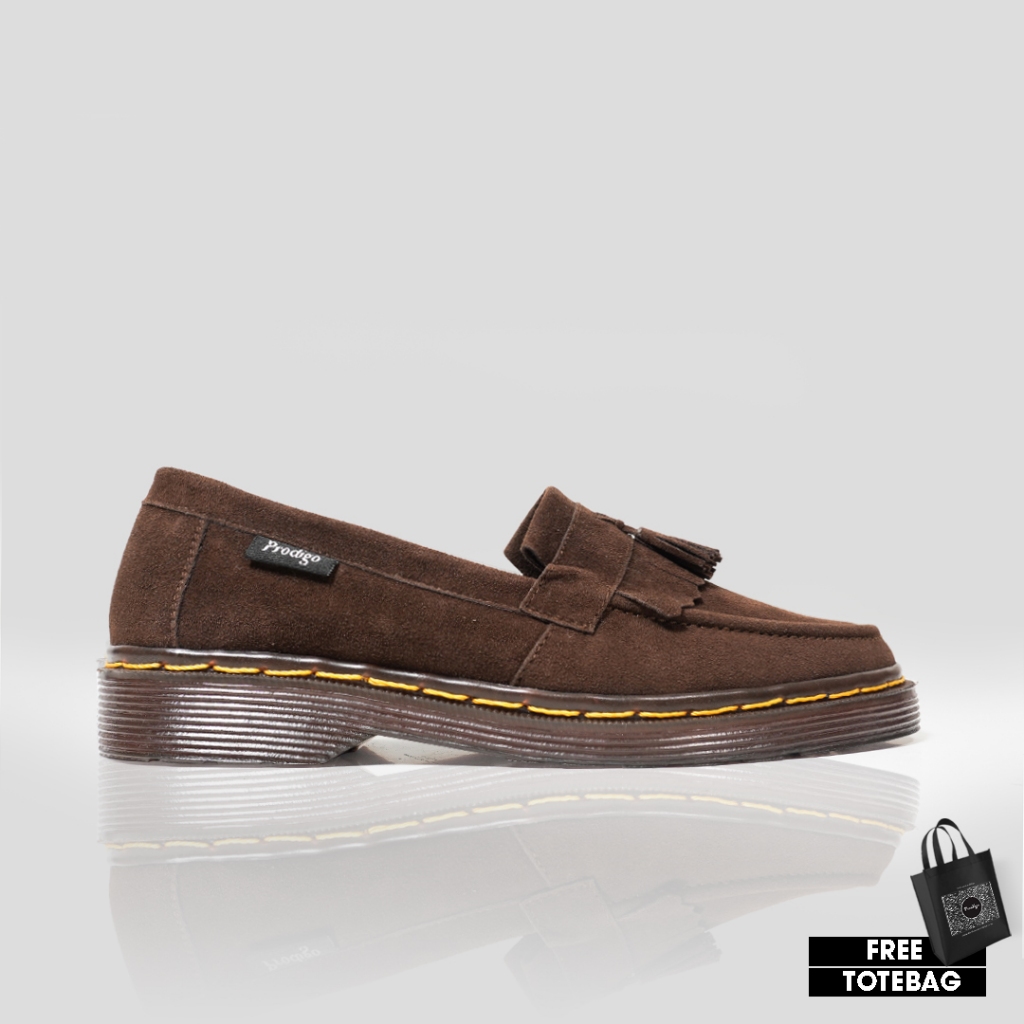 Jual Prodigo * Sepatu Pria Barito Suede Brown | Sepatu Formal ...