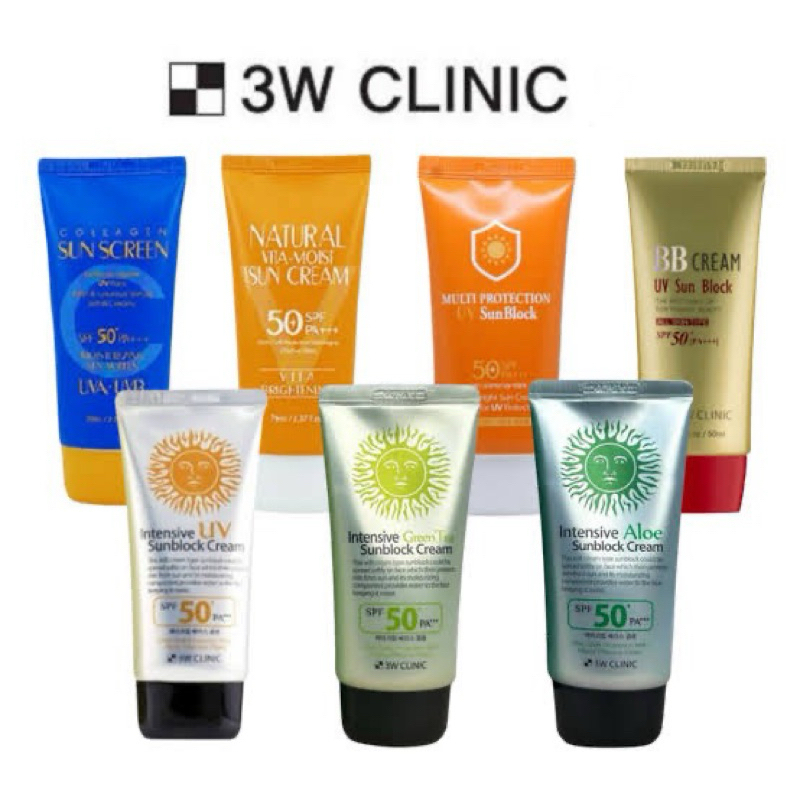 Jual 3W CLINIC - Intensive UV Sunblock Cream SPF50+ PA+++ 70ml ...