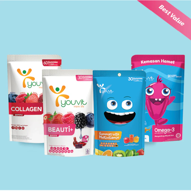 Jual Youvit Multivitamin Anak 7 Hari / Youvit Omega 3 Anak 7 Hari ...