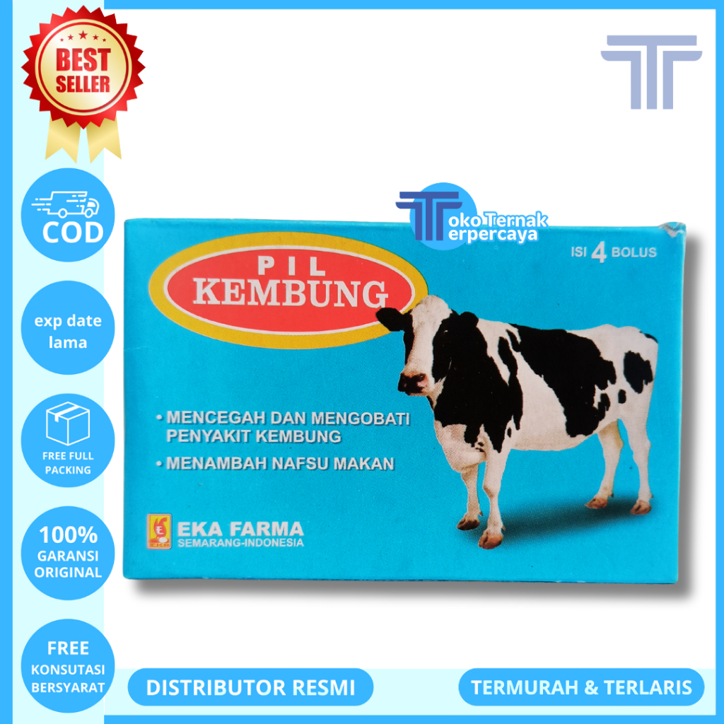 Jual PIL KEMBUNG ISI 4 EKA FARMA - Obat Kembung Sapi Kambing Domba ...