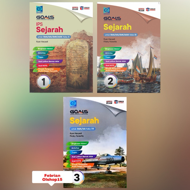 Jual BUKU LATIHAN SOAL GOALS SEJARAH SMA/MA KELAS 10 11 12 KURIKULUM MERDEKA GRAFINDO | Shopee ...