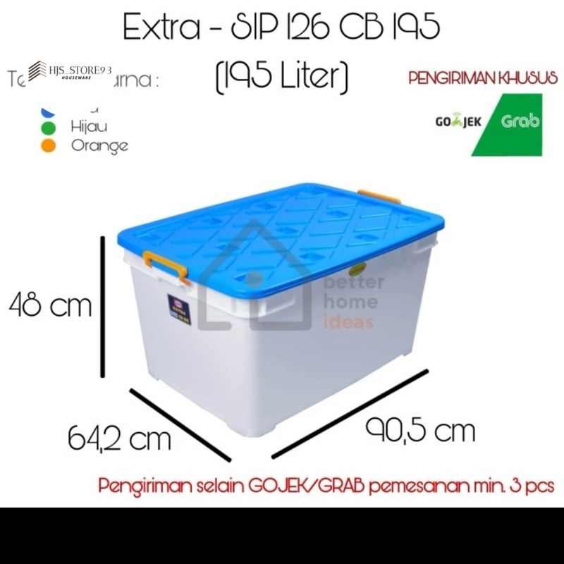 Jual BOX CONTAINER EXTRA SHINPO CB 195 - SIP 126 CB 195L | Shopee Indonesia