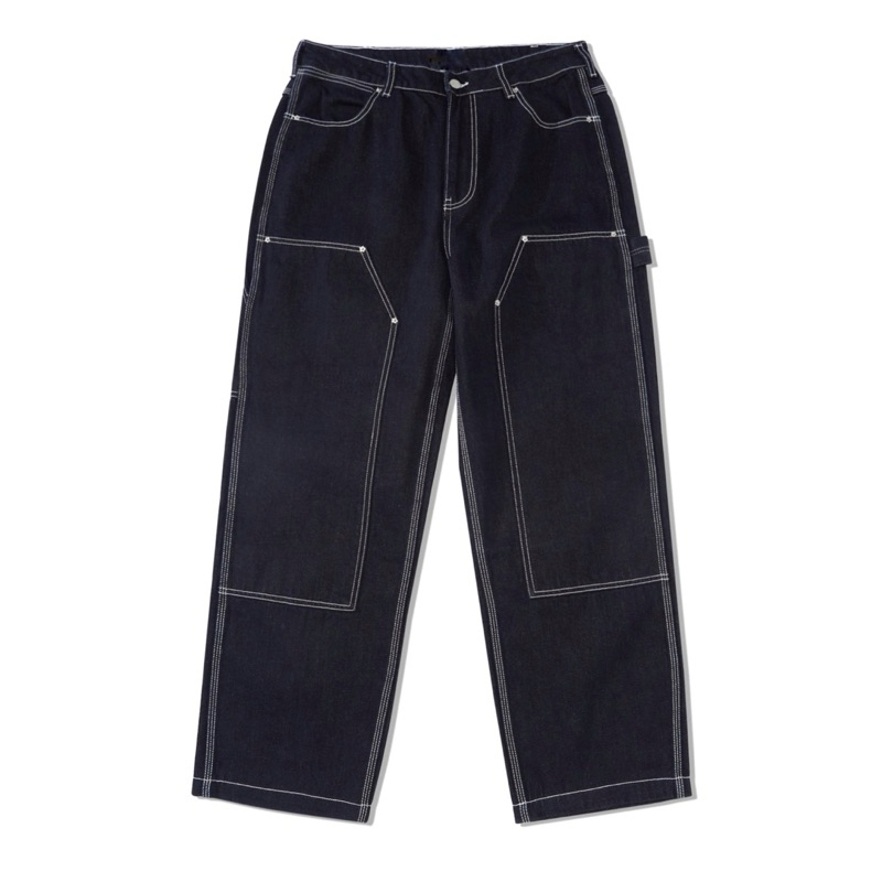 Jual Sai - Afterlife Denim Long Pants Loose Fit Baggy Pants Double Knee ...