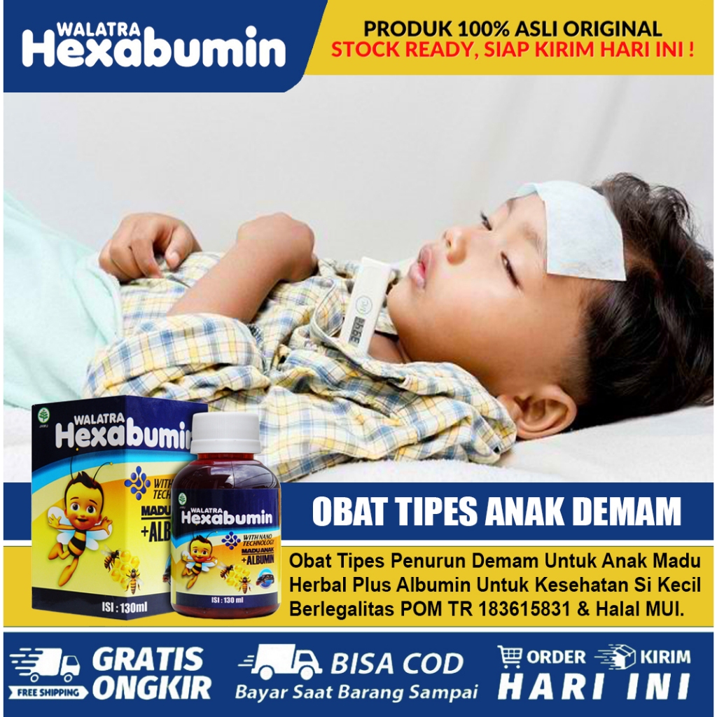 Jual Obat Tipes Anak Usia 1 2 3 4 5 6 Tahun Penurun Demam Panas DBD Penambah Trombosit Dengan ...