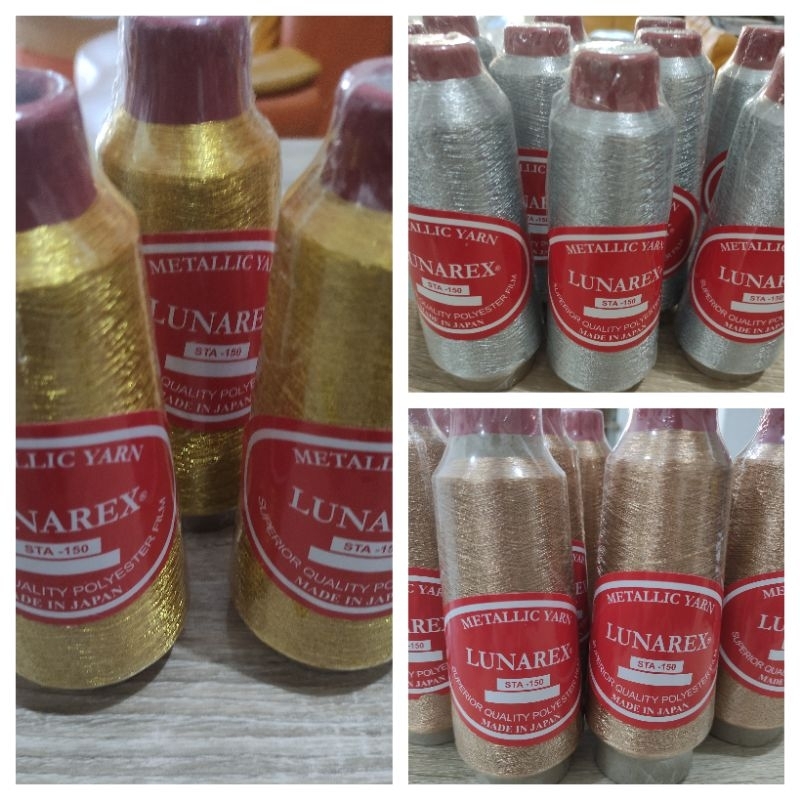Jual Benang Bordir Lunarex/ benang metalik lunarex | Shopee Indonesia