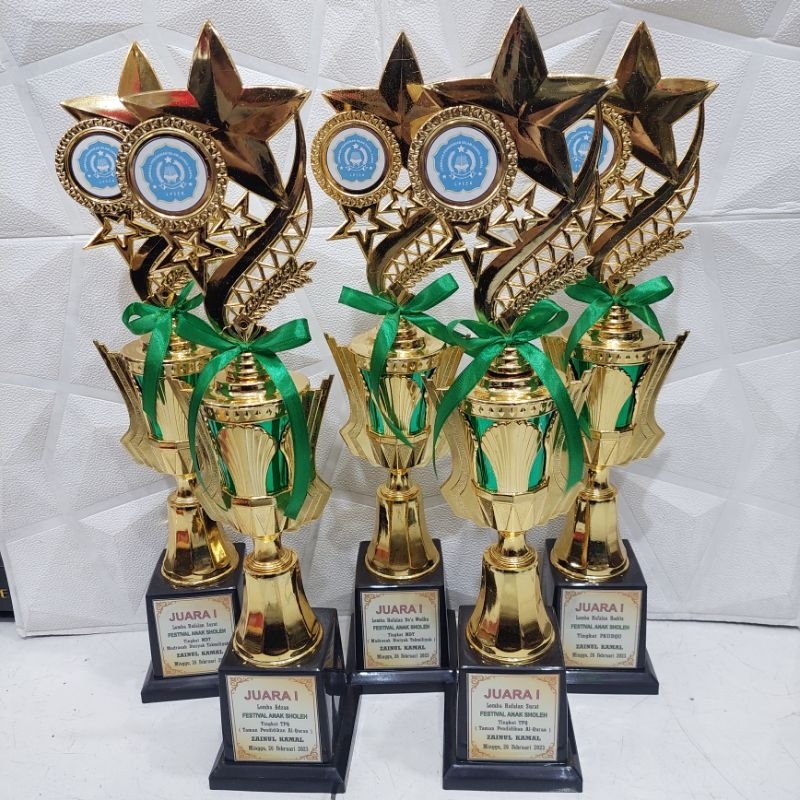 Jual Trophy Custom Tulisan Piala Murah Cantik Piala 1 an ( B.05 ...