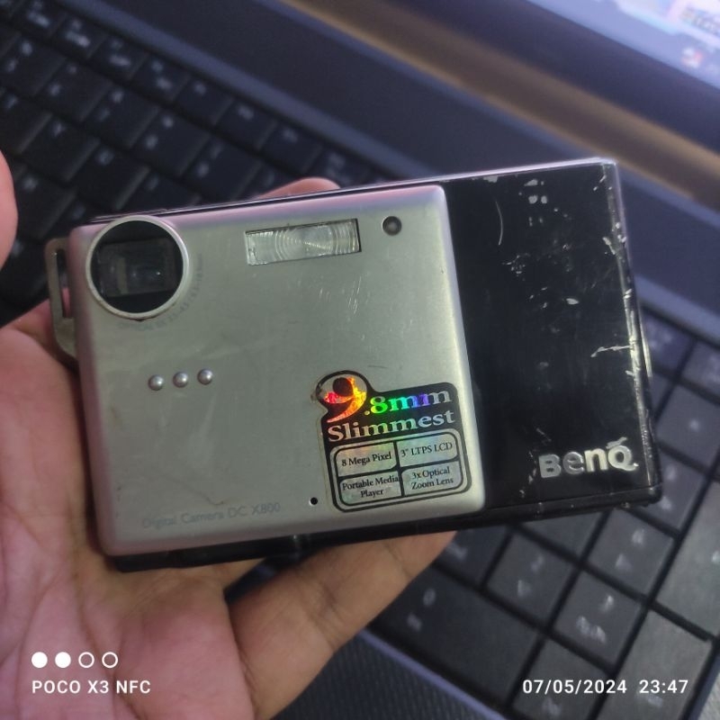 Jual BenQ Slimmest DC X800 camera digital minus cek deskripsi | Shopee ...