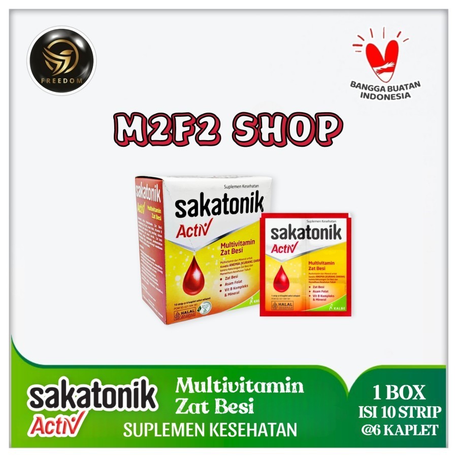 Jual Sakatonik Aktiv Liver Kaplet Dewasa Multivitamin Zat Besi Isi 6 ...