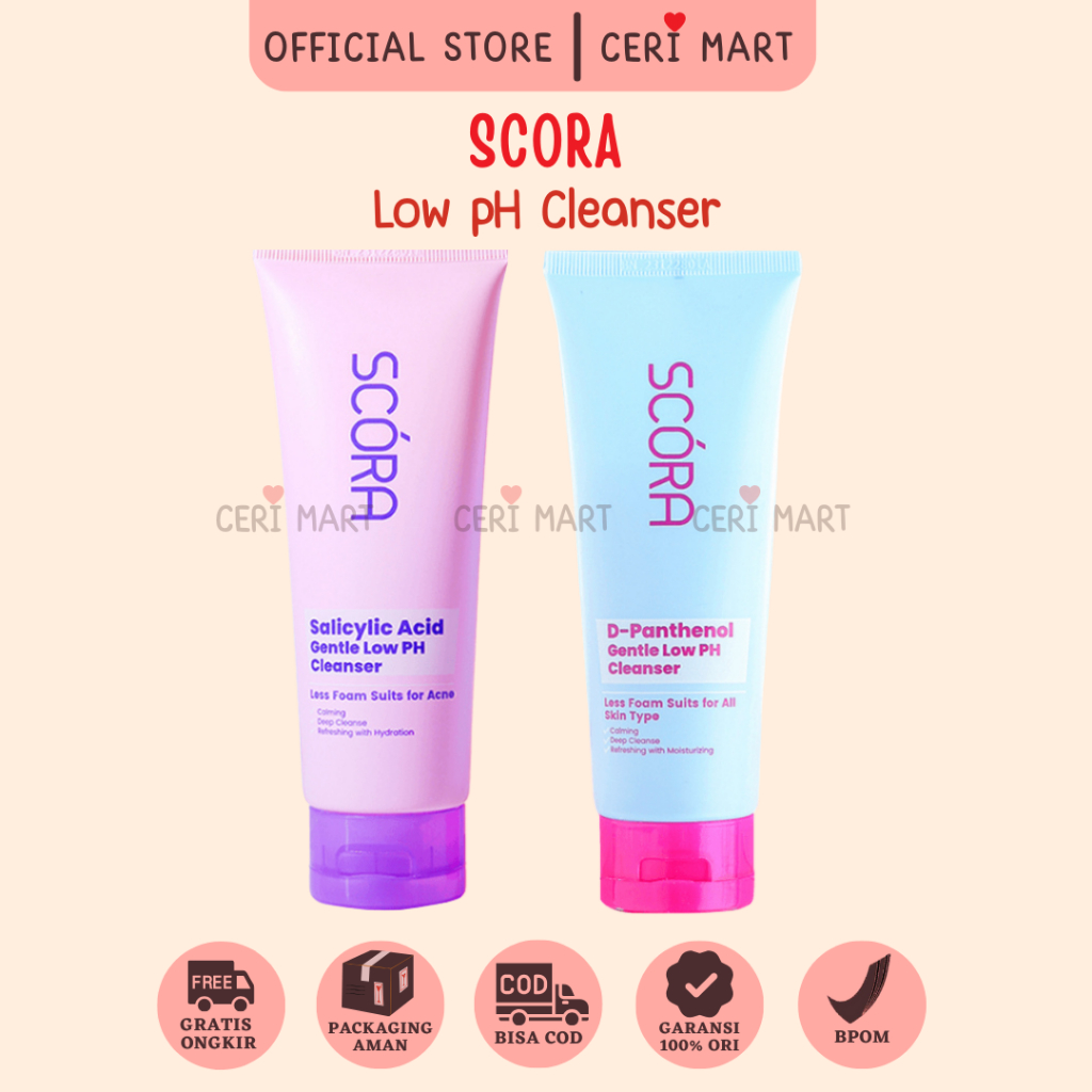 Jual SCORA 1% Salicylic Acid Gentle Low pH Cleanser Sabun Cuci Muka ...