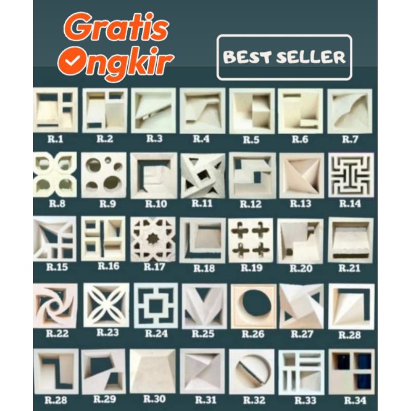 Jual Roster beton minimalis berbagai macam model/loster beton minimalis ...