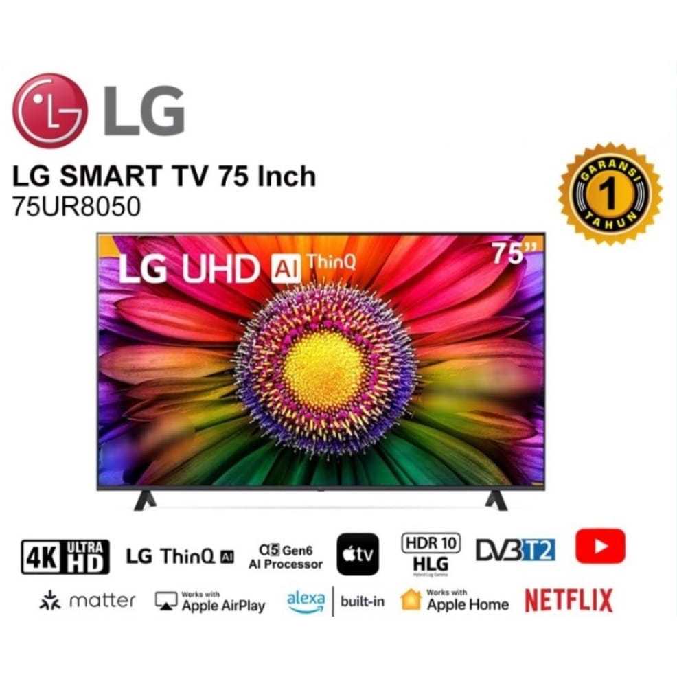 Jual LG Smart TV 75 Inch 75UR8050 UHD 4K ThinQ AI 75UR8050PSB - UR8050 ...