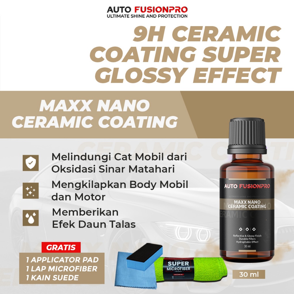 Jual Best Seller Paket Ceramic Coating - Pelindung & Pengkilap Cat Body Mobil,Motor Jenis ...