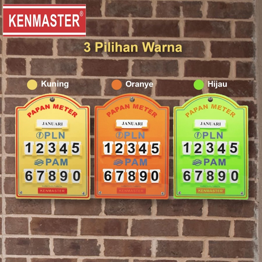 Jual Kenmaster Papan Meter PLN PAM Board Meteran Bulanan / Papan Stand ...