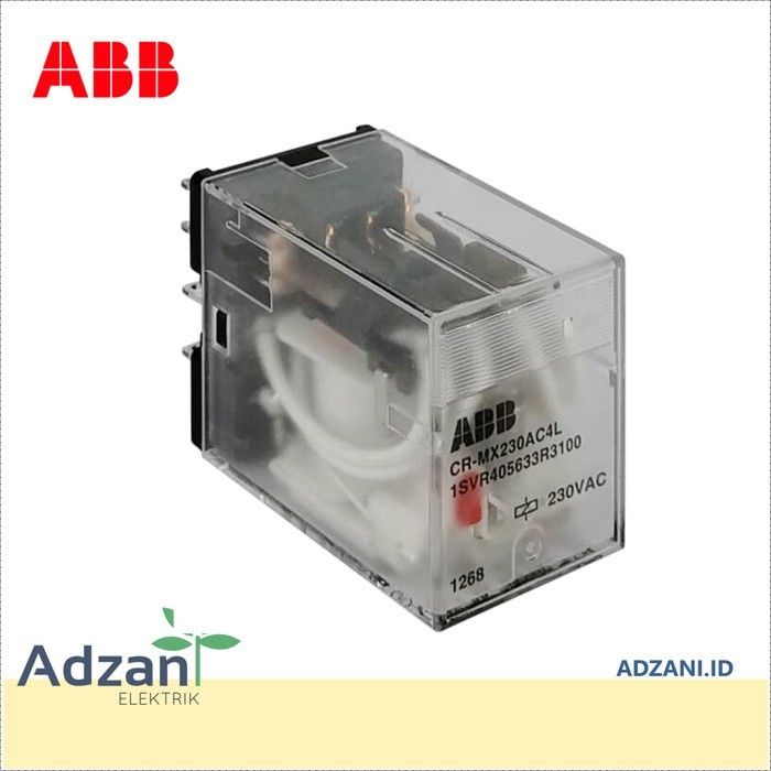 Jual ABB CR-MX230AC4L LED Pluggable Relay 4 CO 230VAC 1SVR405633R3100 | Shopee Indonesia