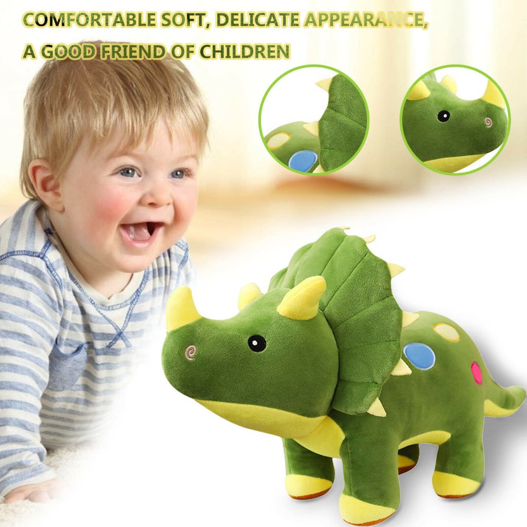 Jual 25Cm Triceratops Mainan Mewah Dinosaurus Boneka Hewan Kartun Dino ...