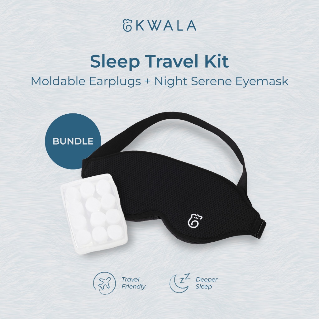 Jual Sleep Travel Kit Bundle (Night Serene Eye Mask + Moldable Earplug ...