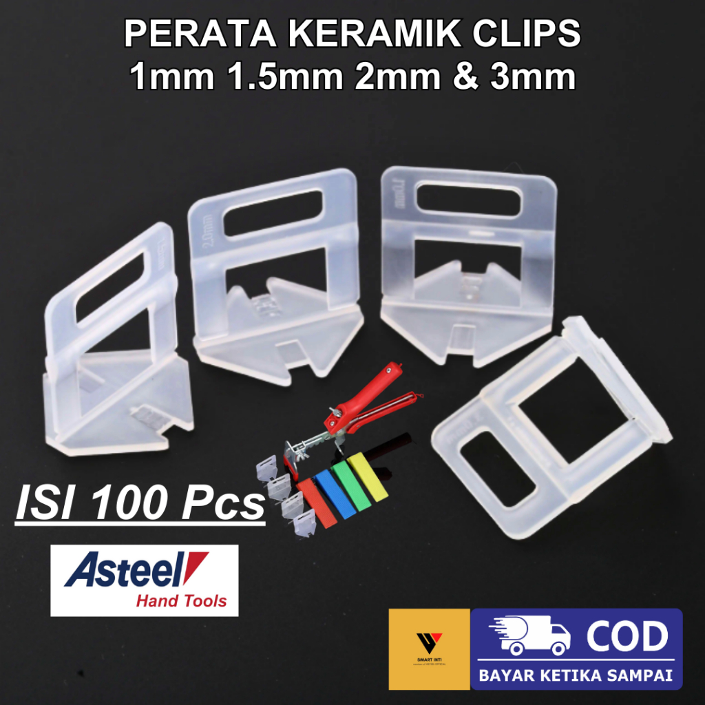 Jual ASTEEL Klip alat pasang perata keramik granit lantai dinding ...