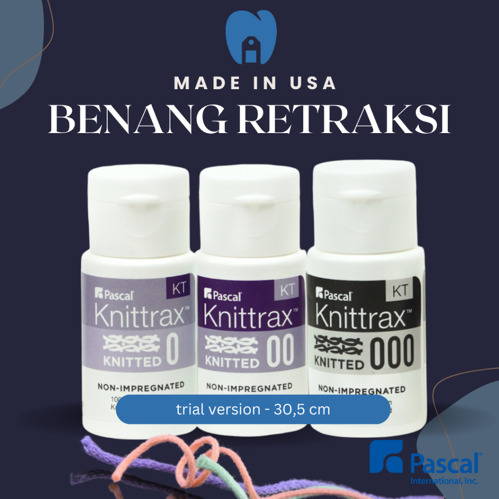 Jual Dental gingival retraction cord / benang retraksi pascal USA ...