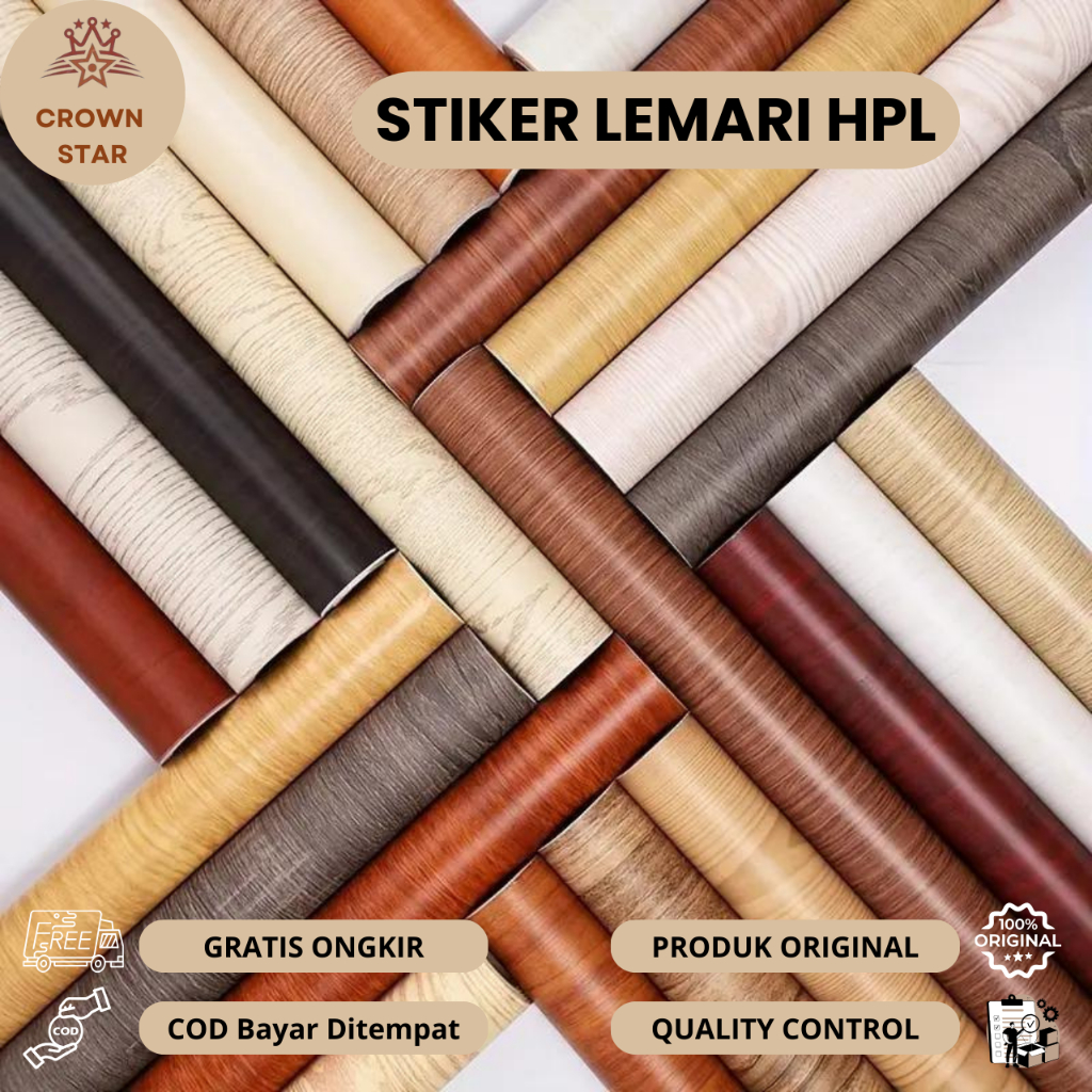 Jual WALLPAPER STIKER LEMARI HPL 60CM x 3M STICKER LEMARI SERBAGUNA ...