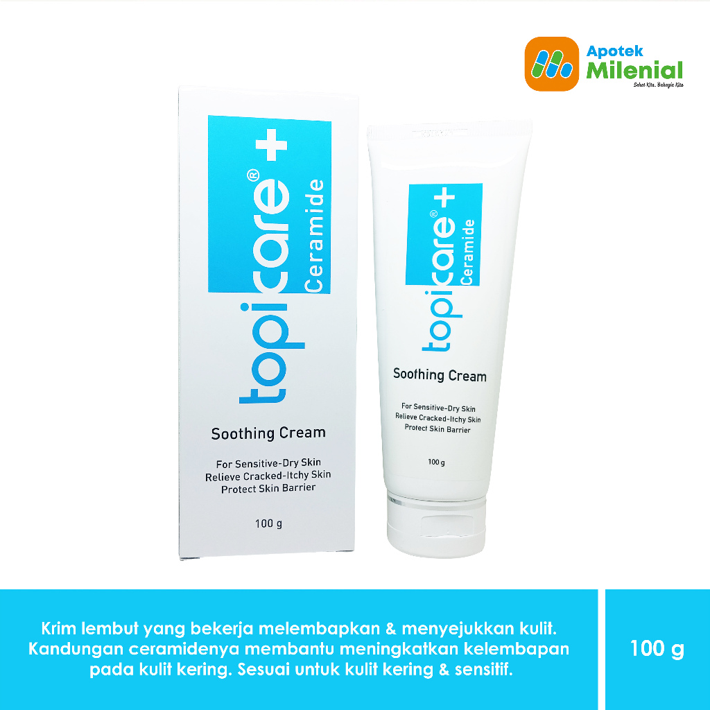 Jual Topicare Plus Ceramide Soothing Cream 100 Gram / Menjaga ...
