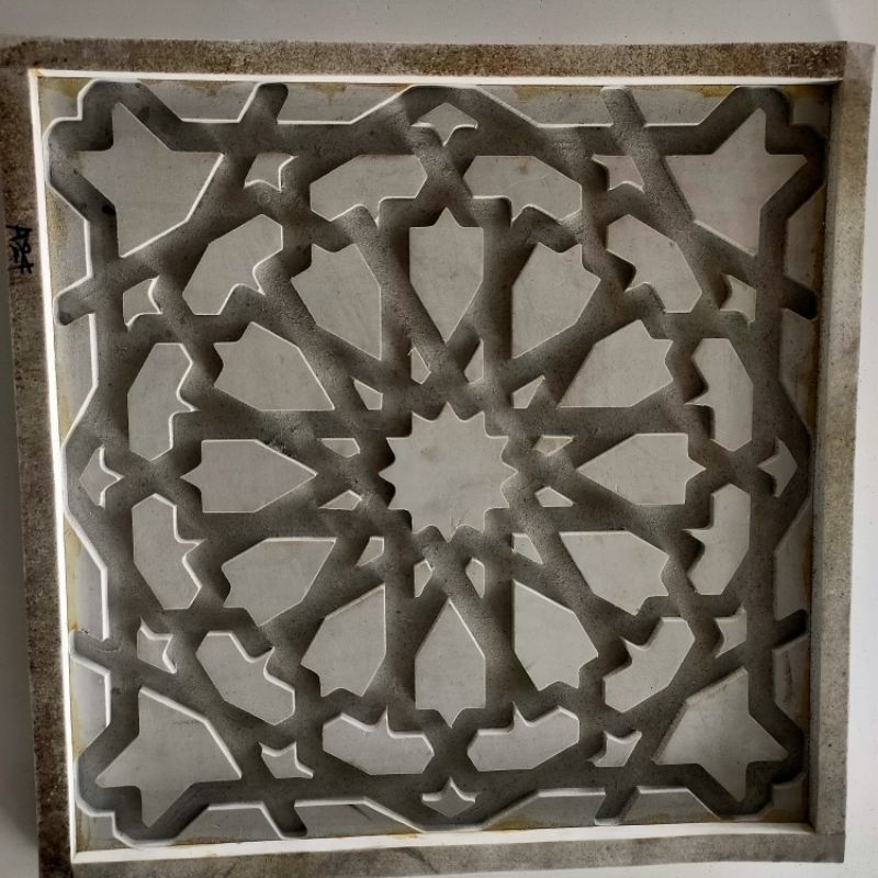 Jual cetakan ornamen dinding masif 40x40cm 50x50cm bahan spon eva ...