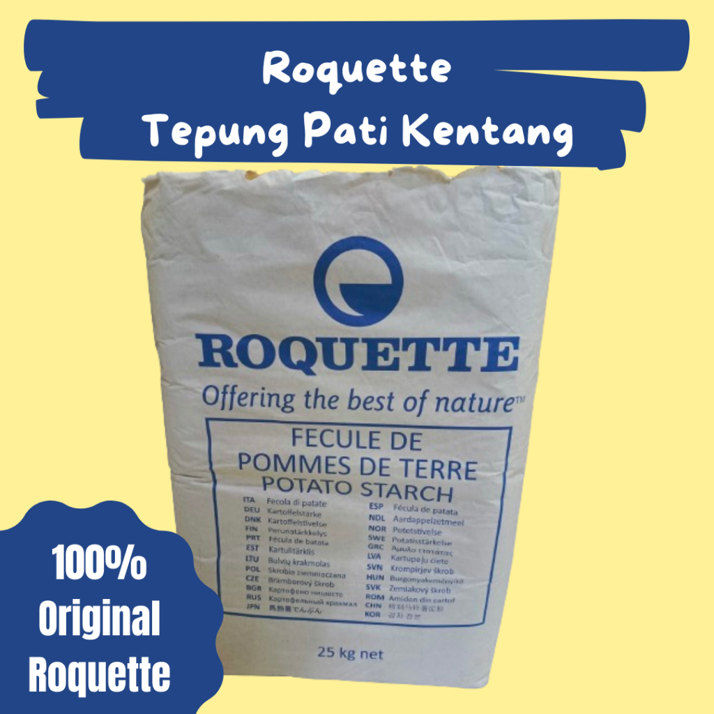 Jual Tepung Pati Kentang Roquette Potato Starch Repack 1kg 500 gram 250 ...
