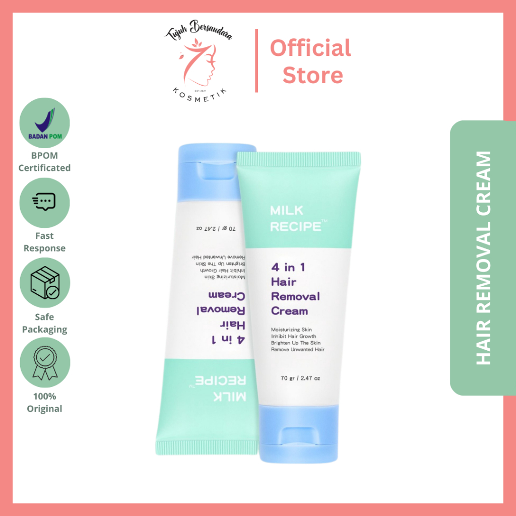 Jual Milk Recipe Hair Removal Cream 4in1 - Krim Perontok Bulu | Shopee ...