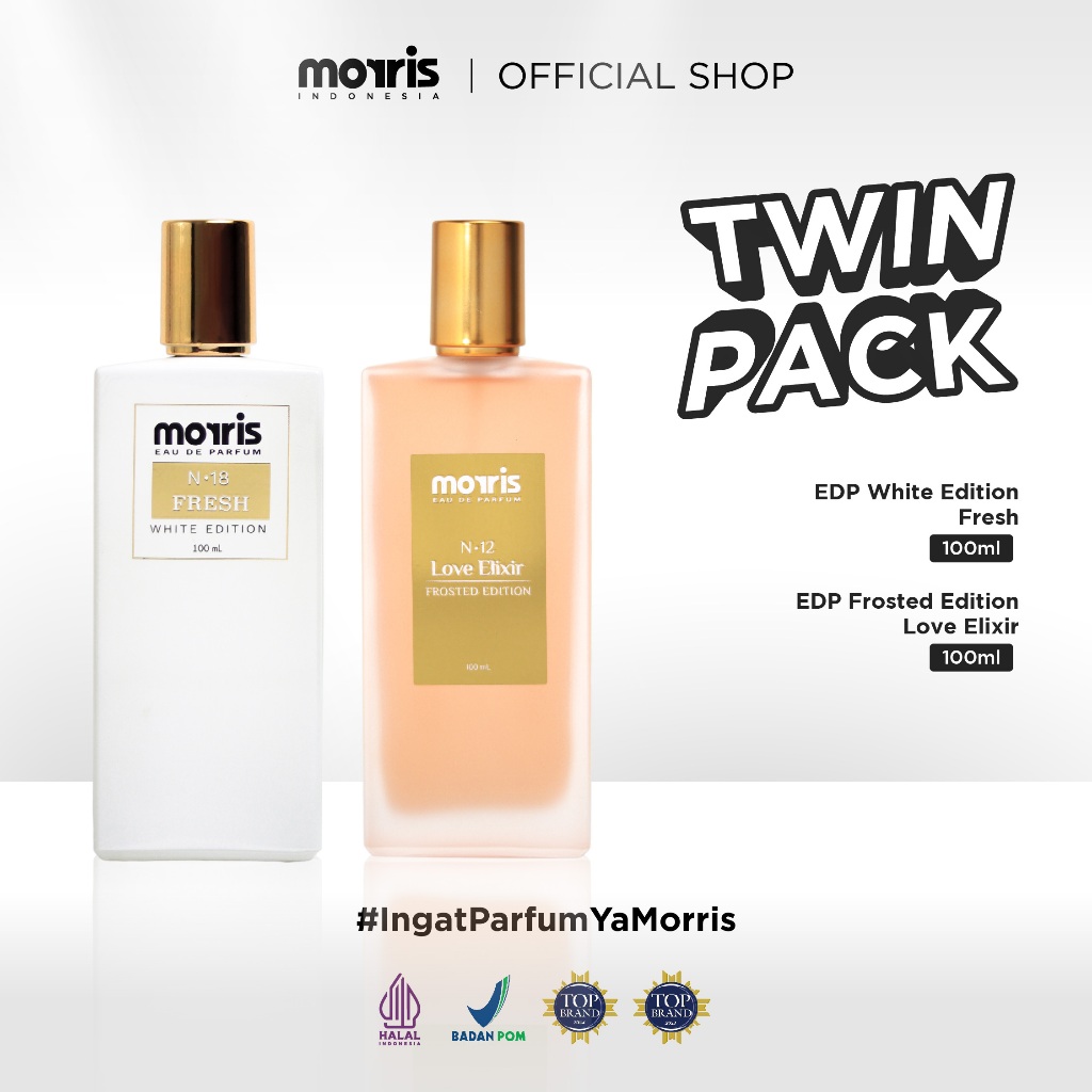 Jual [TWIN PACK SPECIAL] MORRIS White Edition Fresh X Frosted Love ...