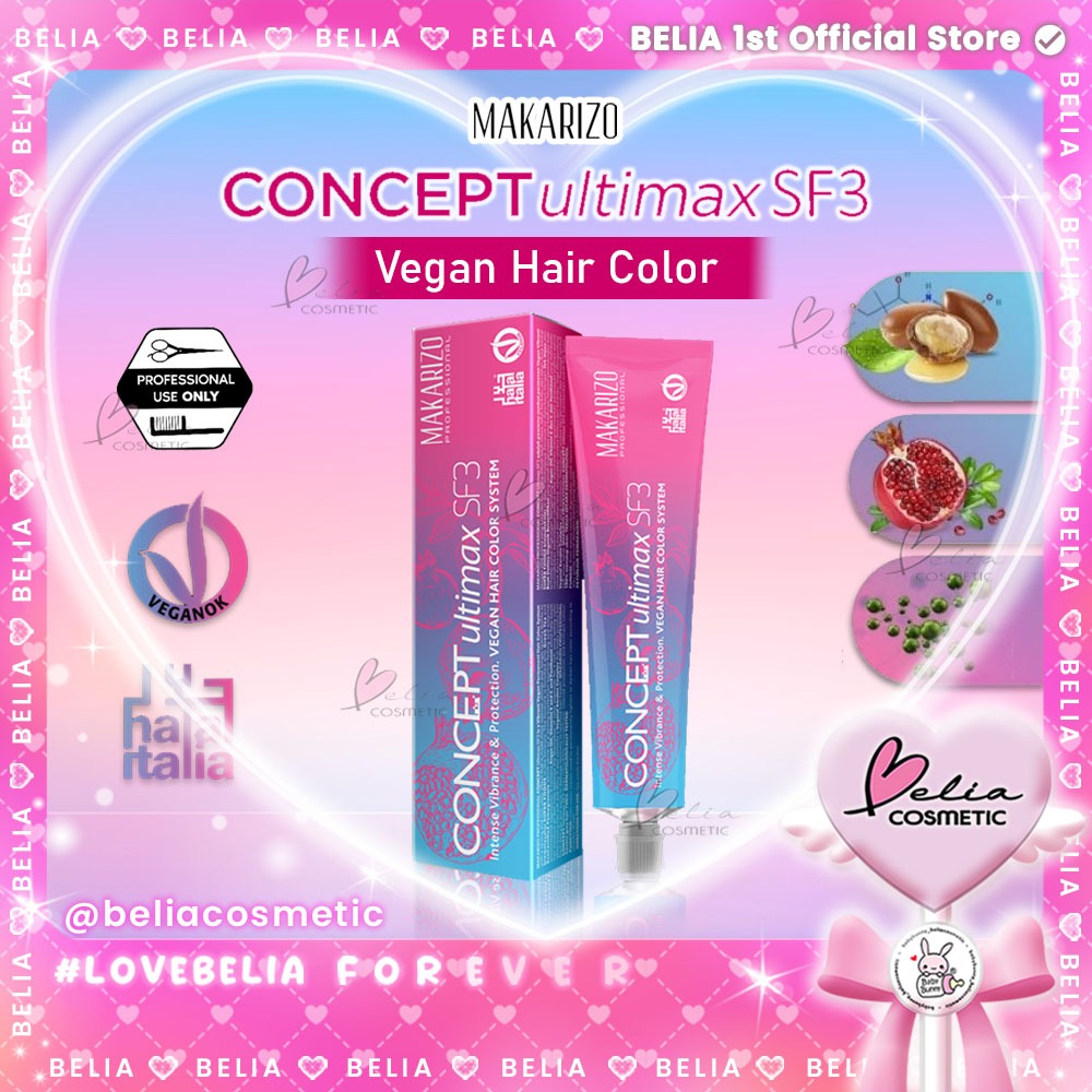 Jual BELIA MAKARIZO Professional Concept Ultimax Hair Color SF3 90ml ...