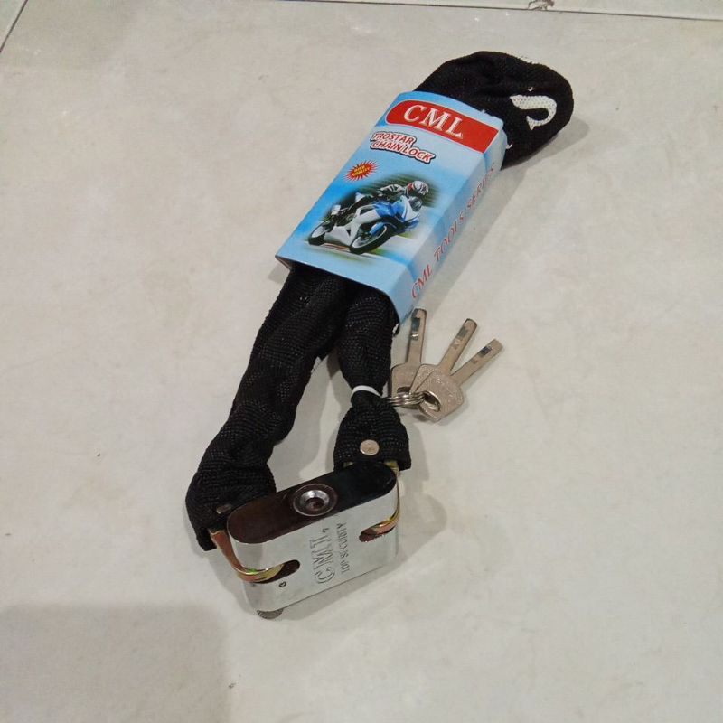 Jual ZNY Gembok rantai 60cm gembok pengaman motor | Shopee Indonesia