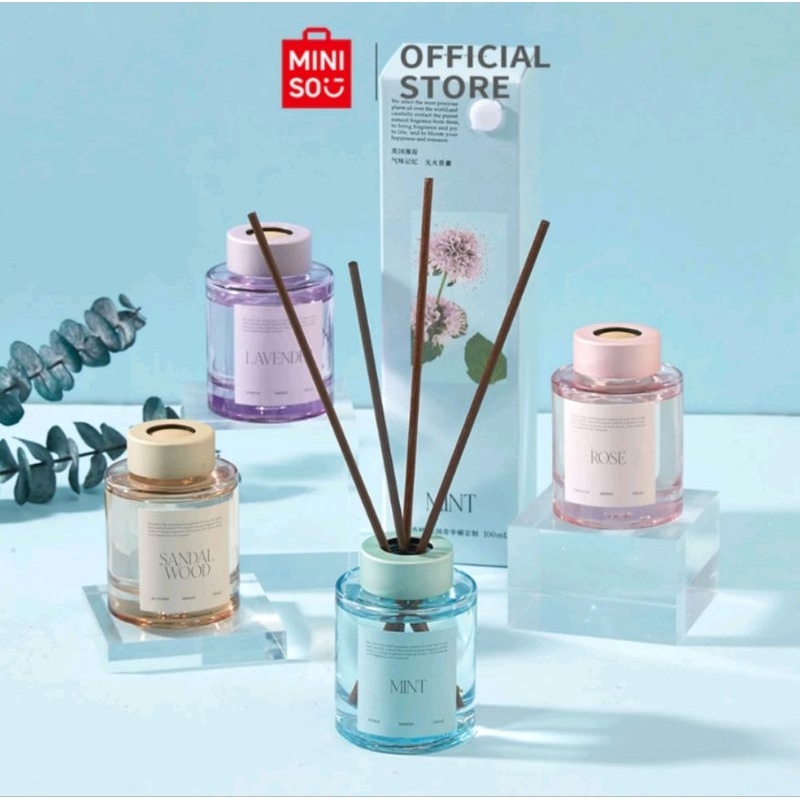 Jual Official BALI MINISO Reed Diffuser The Language of Flowers Series ...