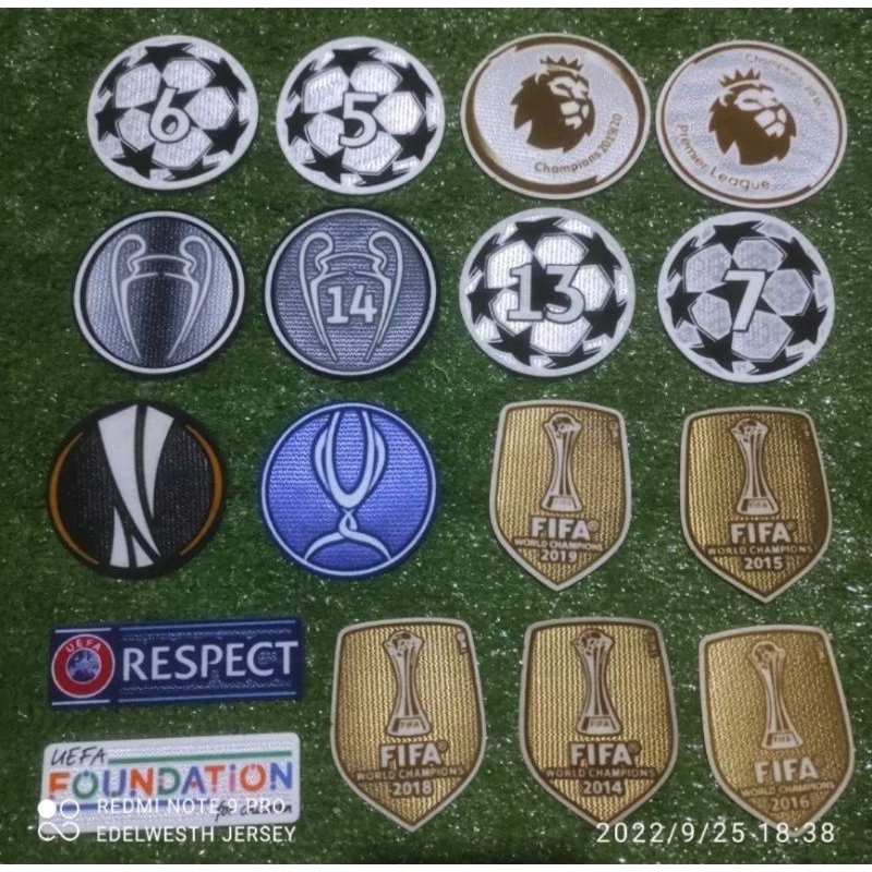 Jual PASANG FULL PATCH EPL SERIA UCL LALIGA | Shopee Indonesia