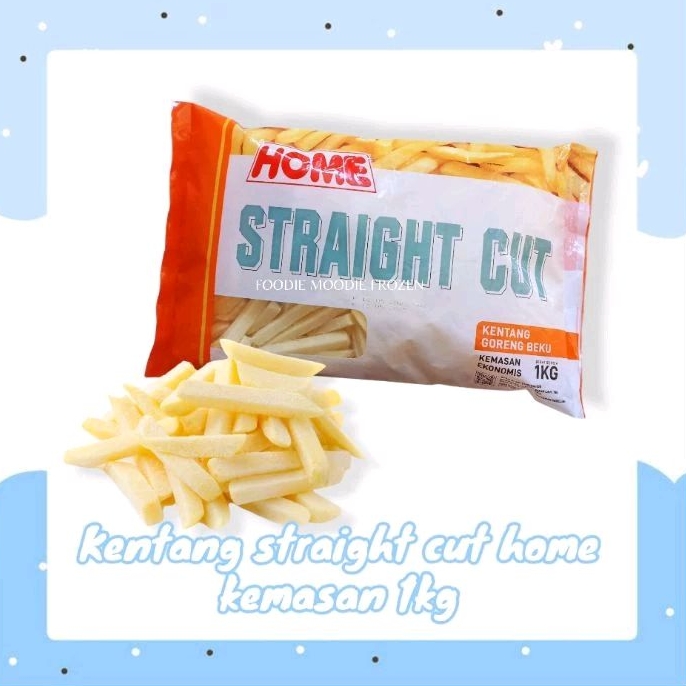 Jual Kentang straight cut home 1kg/French fries/kentang goreng | Shopee ...