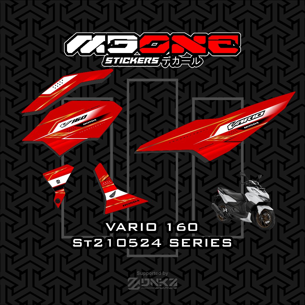 Jual Stiker Vario 160 Decal Striping Vario 160 Premium Racing ST210524 ...