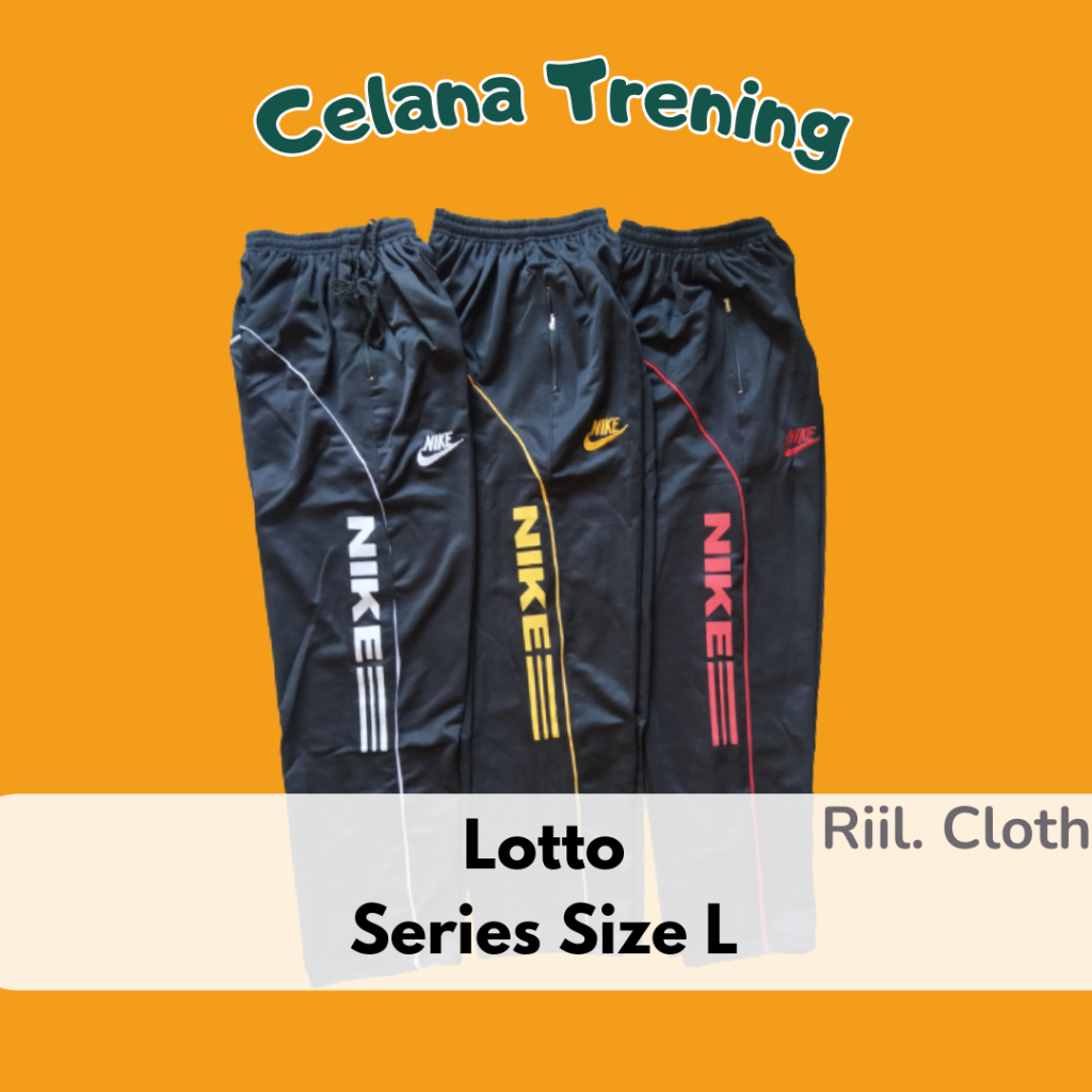 Jual Celana Trening Bawahan Olahraga Hitam Panjang Dewasa Saku Kanan ...