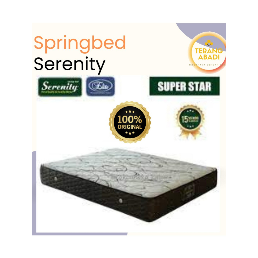 Jual KASUR SPRINGBED SERENITY ELITE GARANSI 15 TAHUN/ SUPERSTAR ...