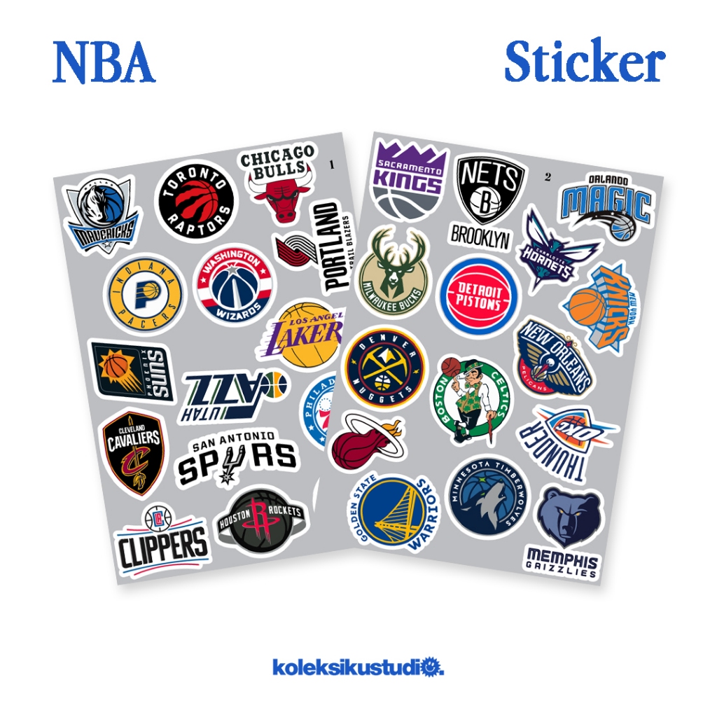 Jual Stiker NBA Sticker Basket Sport Basketball Aesthetic Lucu Stiker ...