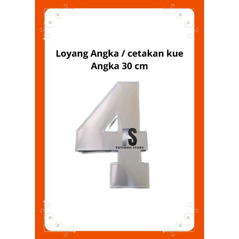 Jual Loyang murah kue bolu angka 20x16x5 cm cetakan kue angka loyang ...