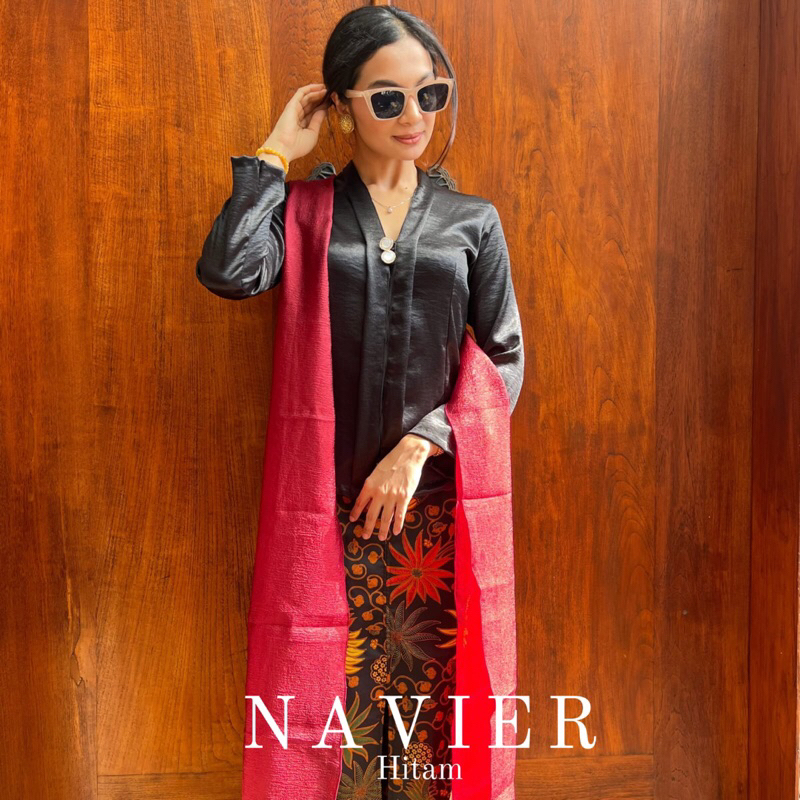 Jual SETELAN KEBAYA BALI KARTINI SILK ROSE GOLD - HITAM - PUTIH | SET ...