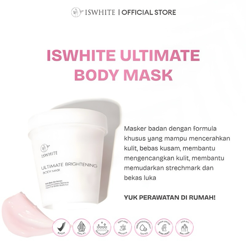 Jual ISWHITE Perfect Ultimate Body Mask Package - Masker Badan Pemutih ...