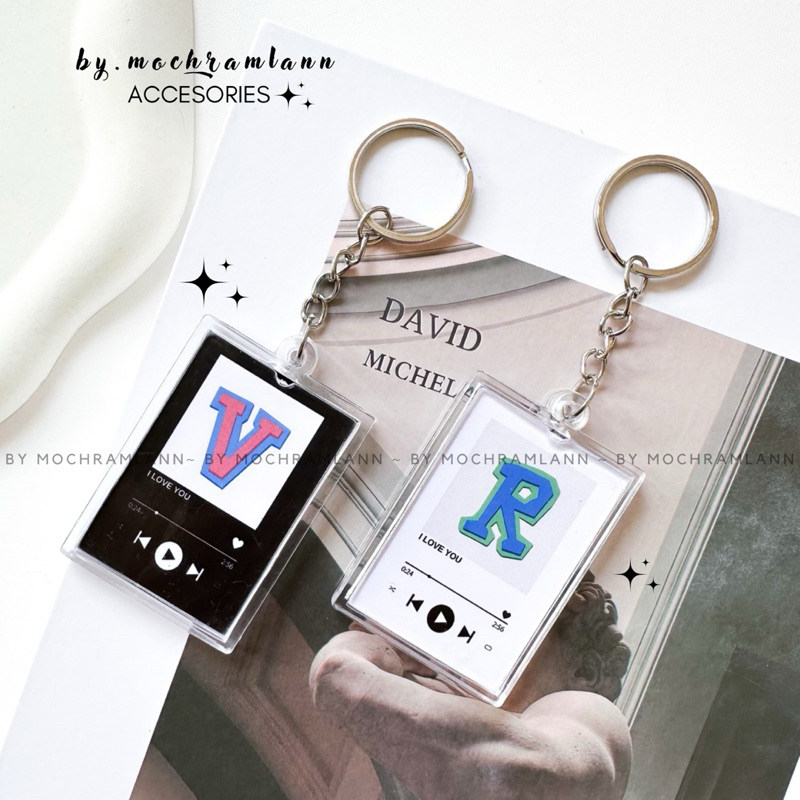 Jual Ganci Huruf Spotify / Gantungan Kunci Akrilik Bisa Pilih Huruf ...