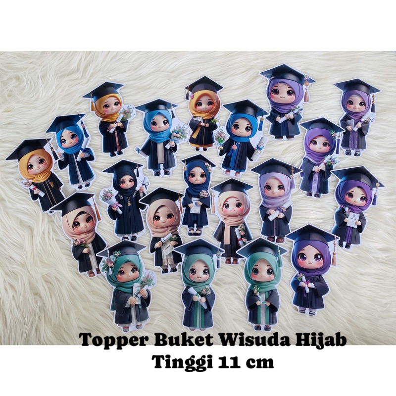 Jual Topper Buket Wisuda Hijab | Shopee Indonesia