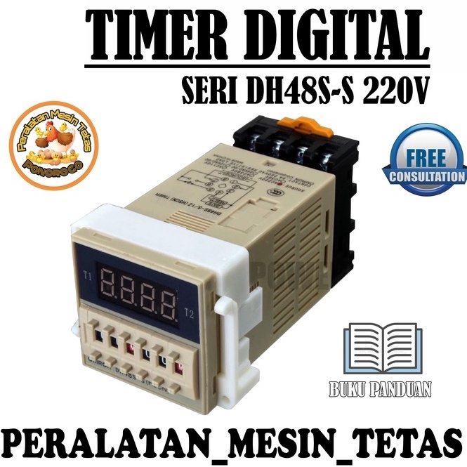 Jual KODE R3S DH48SS OMRON Time Relay Delay Digital Mesin Tetas ...