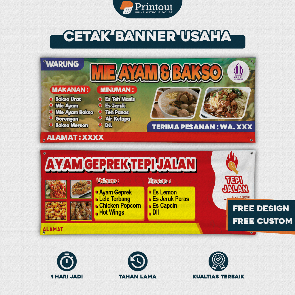Jual PRINTOUT PROMO SPANDUK / BANNER MURAH FREE DESAIN / CUSTOM BANNER ...