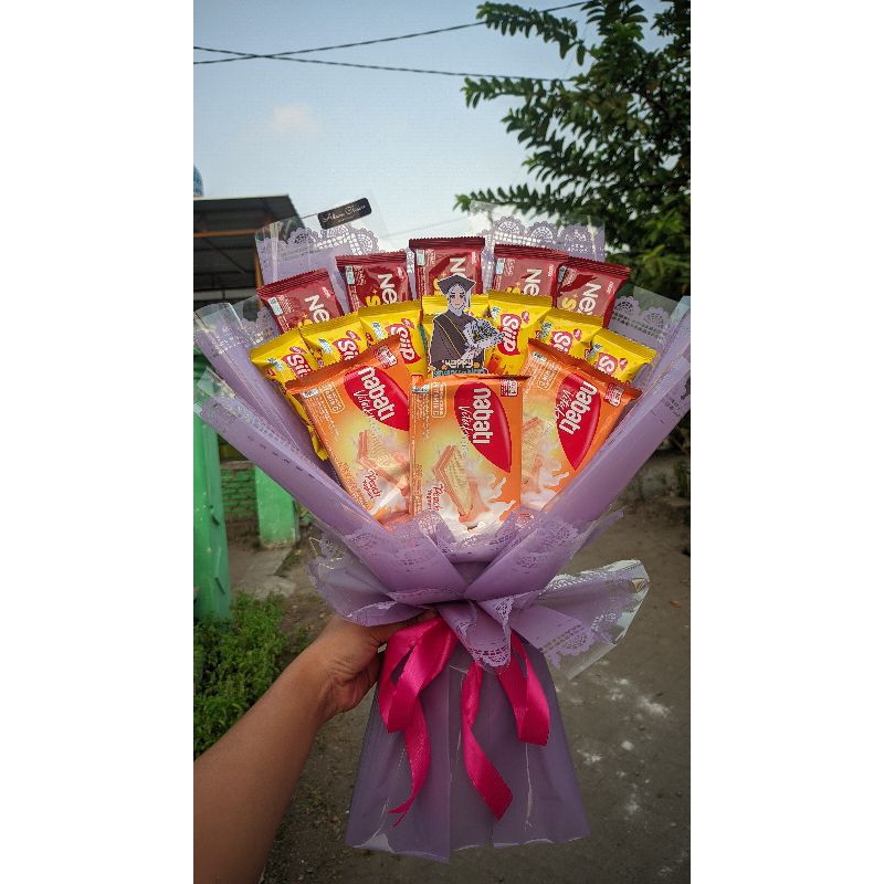 Jual Buket snack buket jajan buket wisuda buket graduation buket wisuda ...