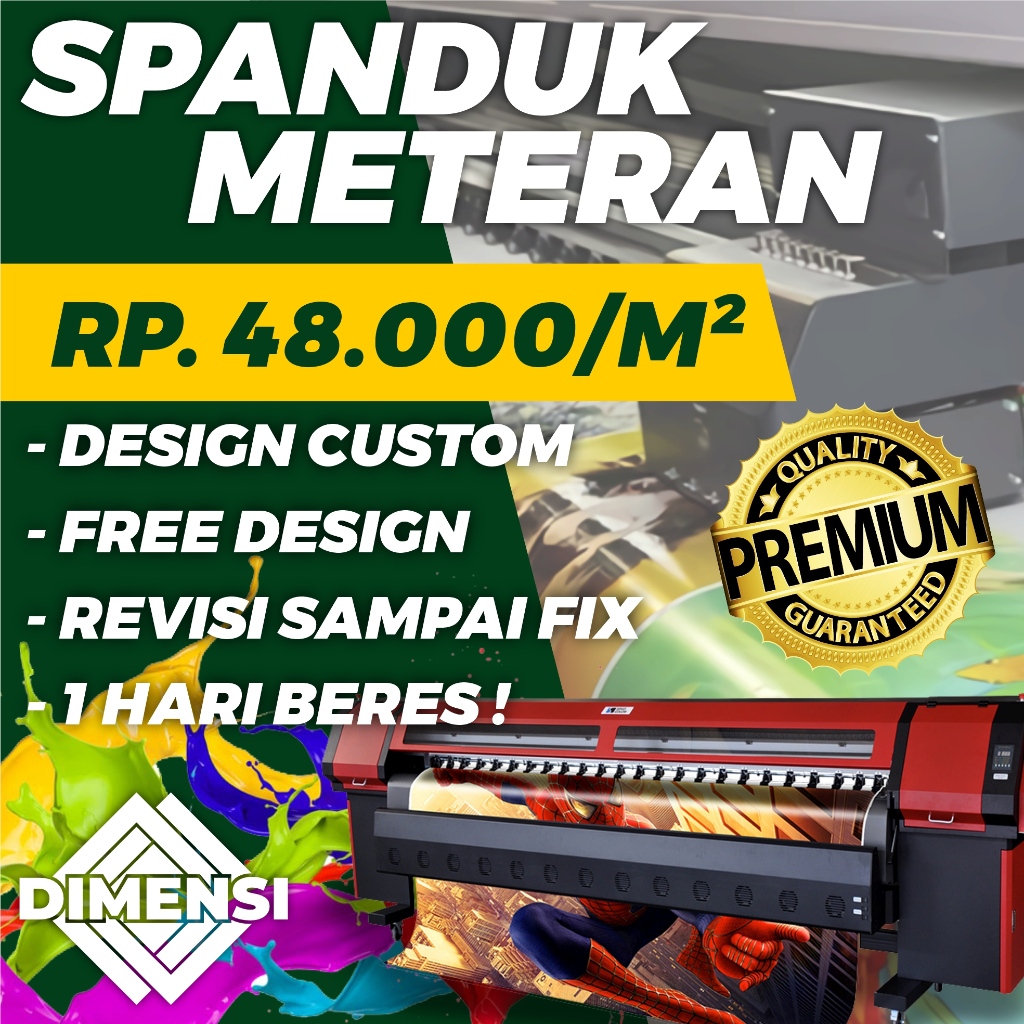 Jual CETAK SPANDUK FLEXY KOREA BANNER BALIHO BAHAN TEBAL 440GSM FREE DESAIN CUSTOM HARGA ...