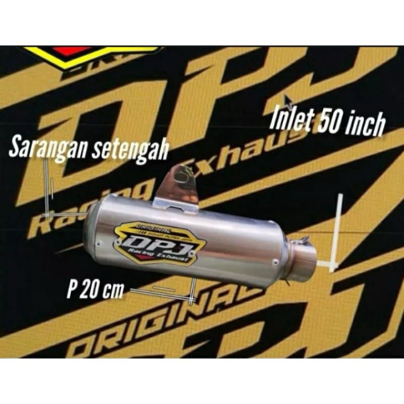 Jual knalpot DPJ gp1 swara ngkerr.ngker . slincer only dan satu set buat all motor bebek ...