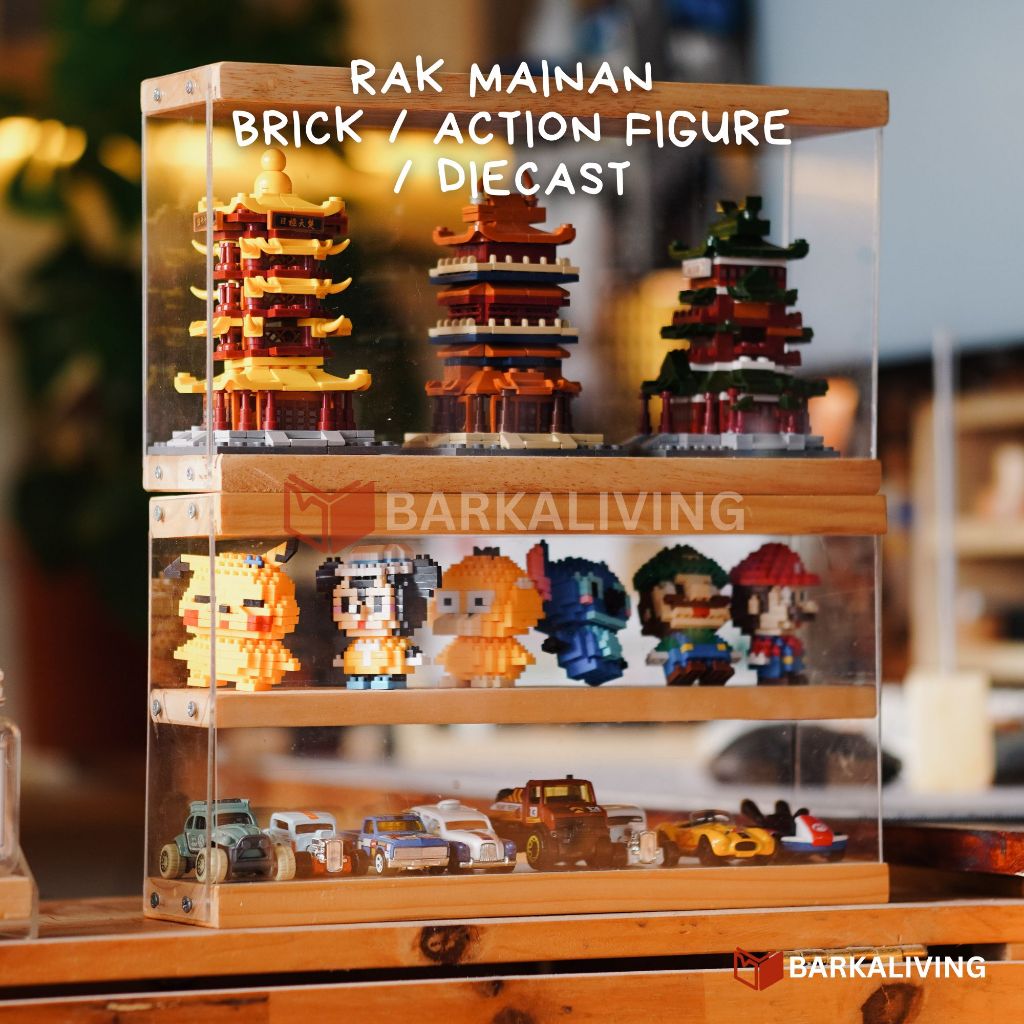 Jual Rak Mainan Diecast Hotwheels Bricks Lego / Action Figure Display ...
