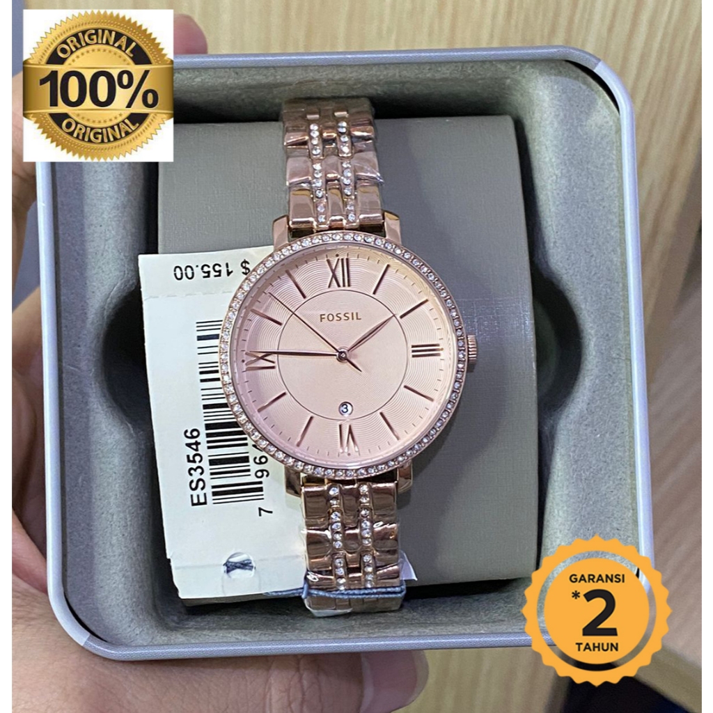 Jual jam tangan E S 3546 Dial Rosegold Original | Shopee Indonesia