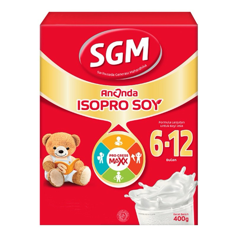 Jual SGM Ananda Soya 2 Susu Formula Bayi 6-12 Bulan 400 g | Shopee Indonesia